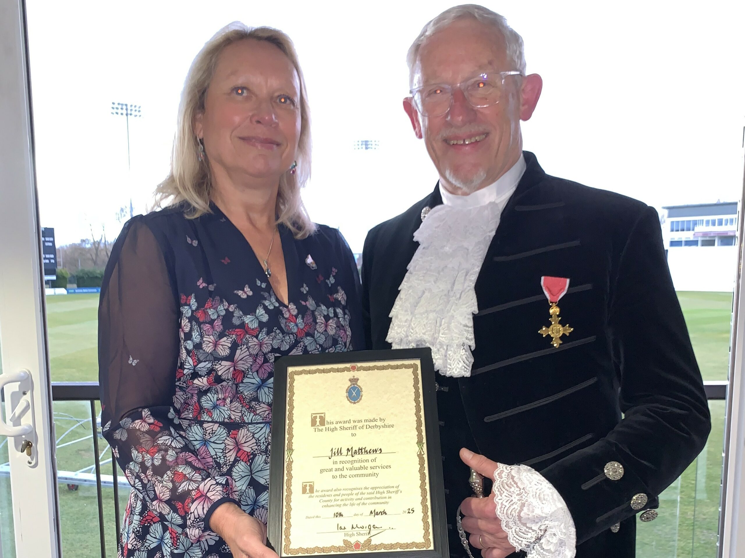 Charity Chief Officer receives High Sheriff award - Marketing Derby