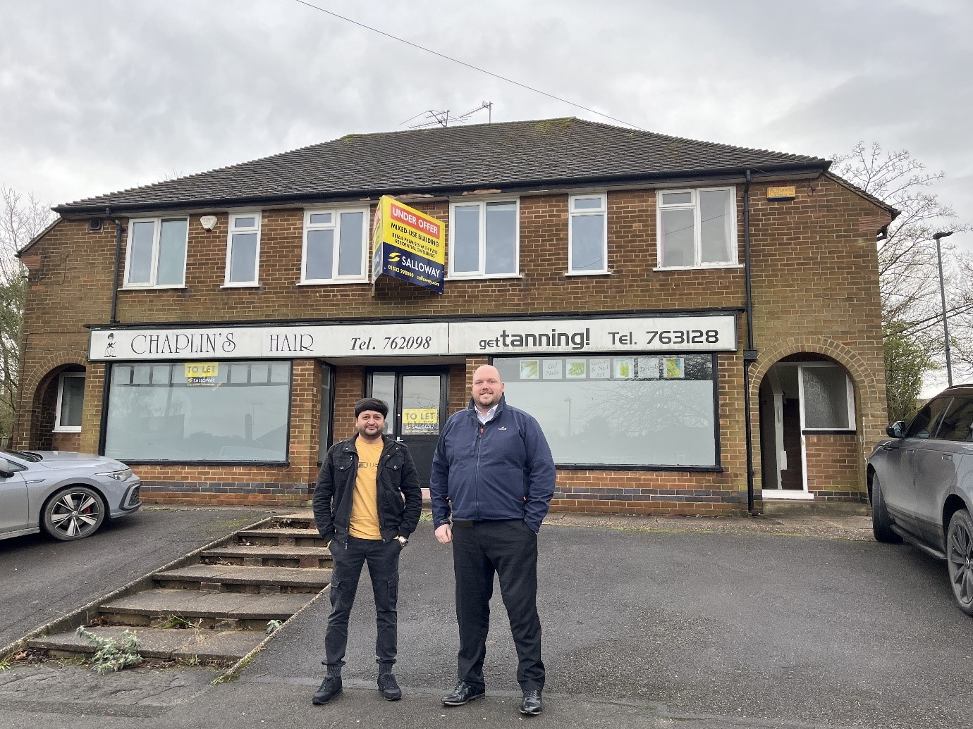Pictured Left to Right - Vijay Odedra, Iliral Ltd and Hugo Beresford, Salloway - Marketing Derby