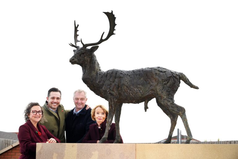 Fallow_deer_sculpture_and_Public_Open_Space_unveiled_at_Nightingale ...