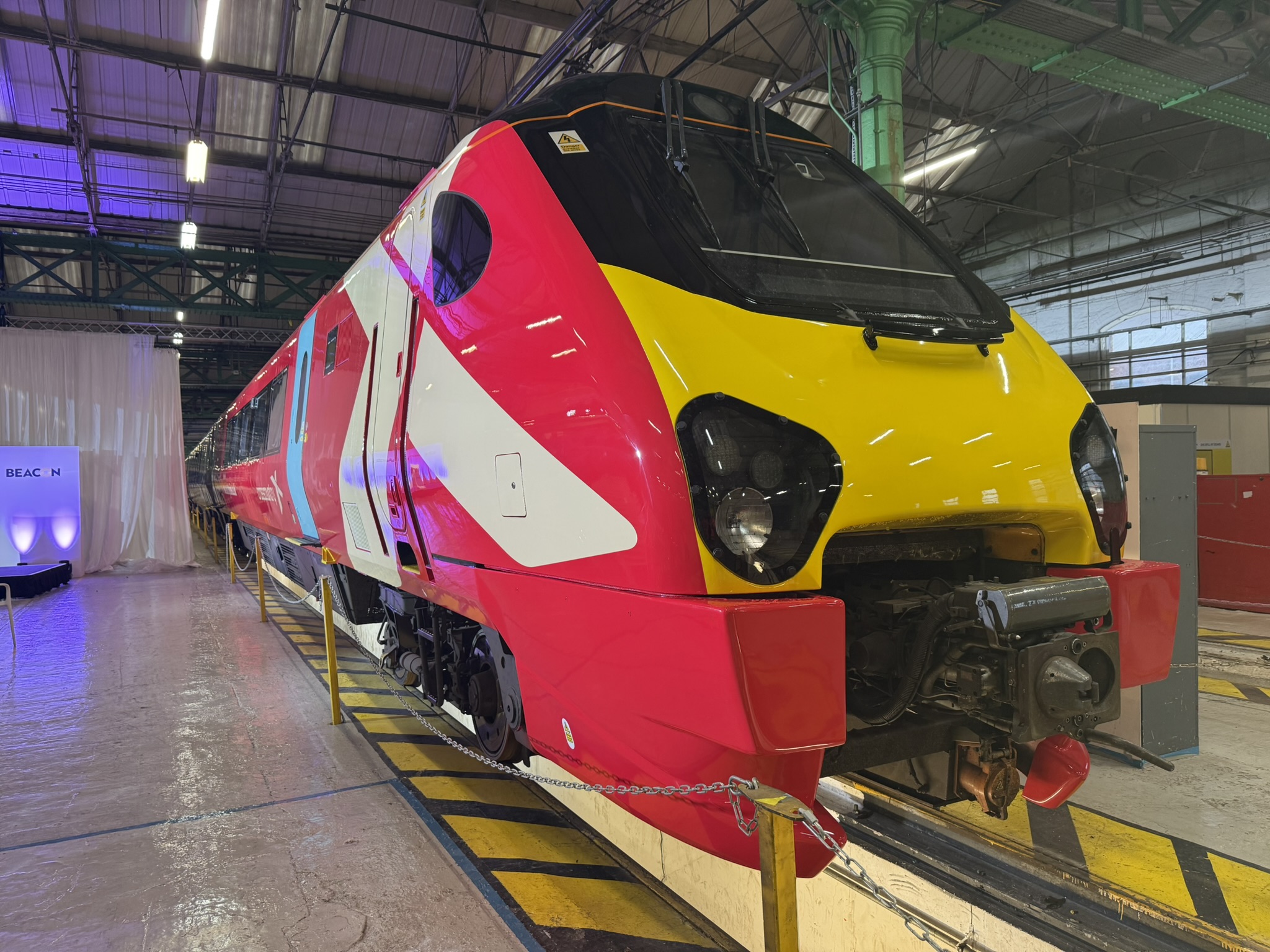 Alstom unveils first refurbished train as part of £60m contract ...